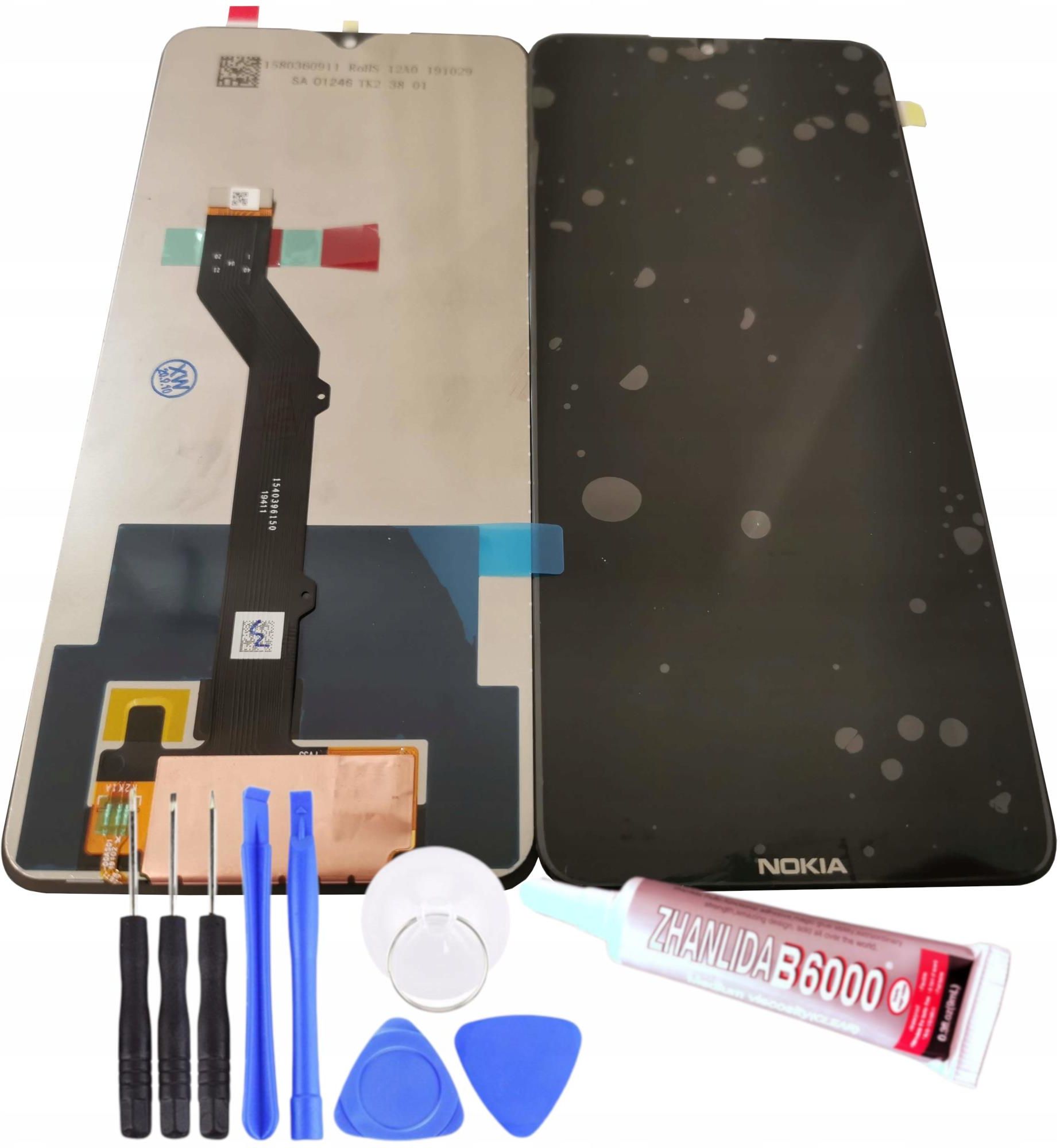 Podzespoły do telefonu NOKIA ORYGINAŁ WYŚWIETLACZ LCD DOTYK 5.3 TA-1223 ...