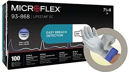 Ansell Microflex 93 868 Jednorazowe Rękawice Do Egzaminów Lifestar Ec ...