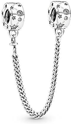 Pandora Gwiazdy & Galaxis Komfortowy Łańcuszek Ze Srebra Wysokiej Próby Z Cyrkonią 790011C01-05 ...