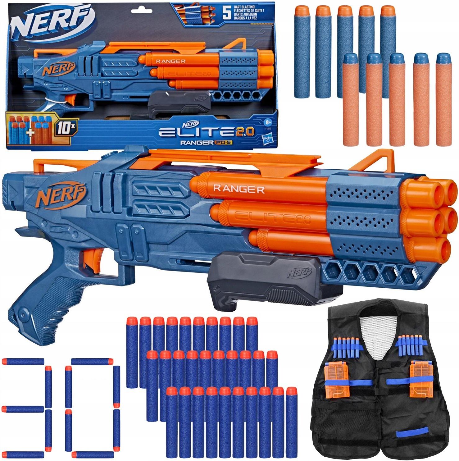 Nerf Wyrzutnia Elite 2.0 Ranger Pd-5 F4186 Zestaw - Ceny i opinie ...