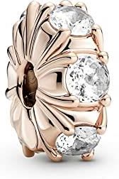 Pandora Długie Klapy Błyszczące Charm Clip-Charm Z 14-Karatowego ...