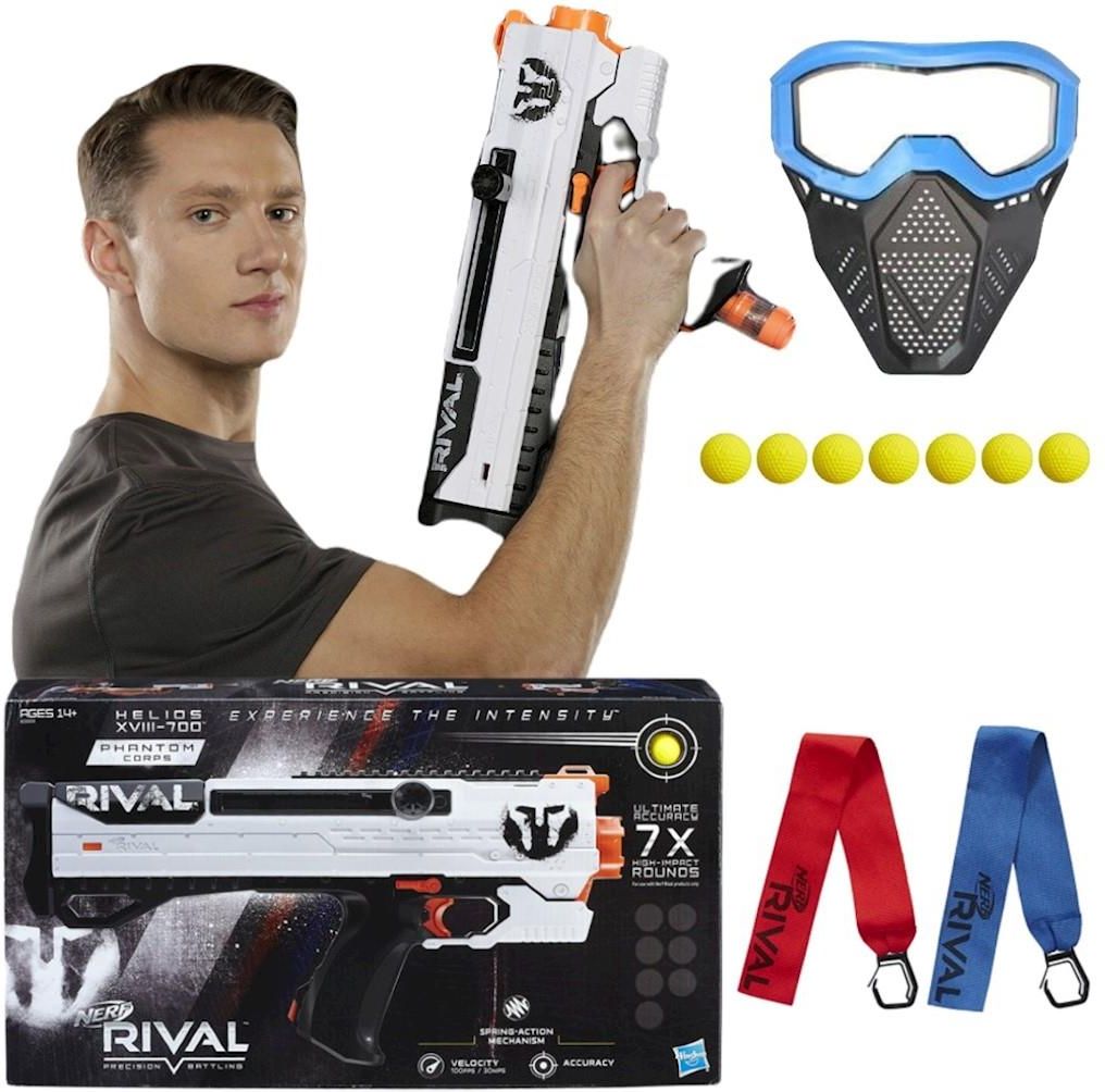 Nerf Rival Phantoms Corps Helios Xviii-700 E0003 + Maska Niebieska - Ceny i opinie - Ceneo.pl