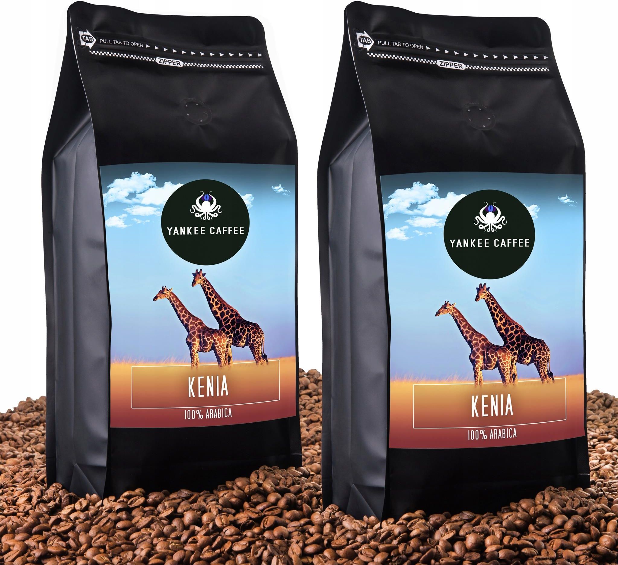 Kawa Yankee Caffee Ziarnista Arabica Świeżo Palona Kenia 2kg - Ceny i ...