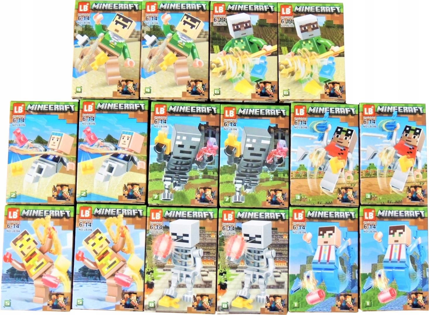 Bela Figurki Minecraft Zestaw Figurek 16Szt. Klocki - ceny i opinie ...