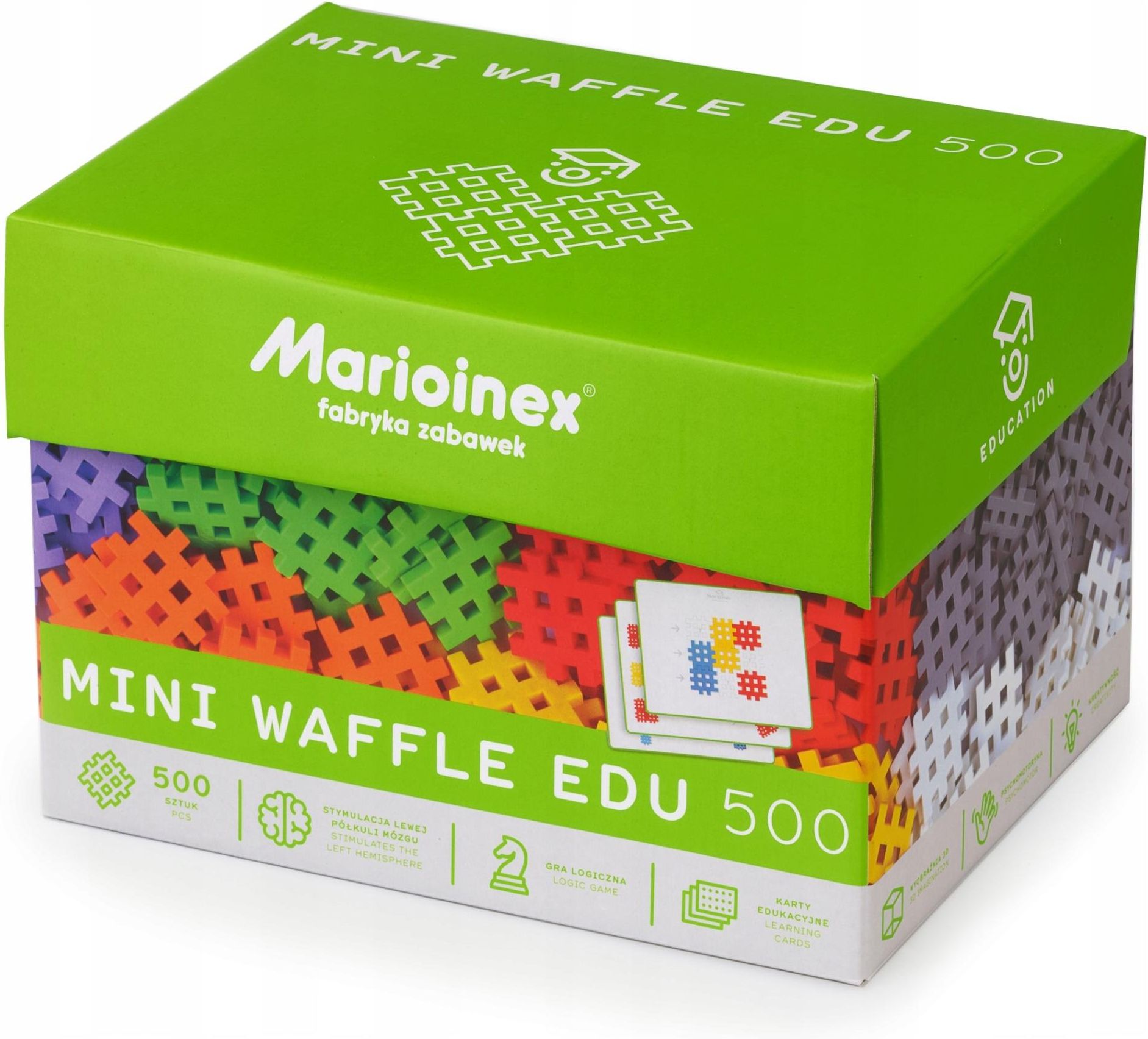 Marionex Klocki Mini Wafle Edukacja Karty Pracy Zabaw 500 - ceny i ...