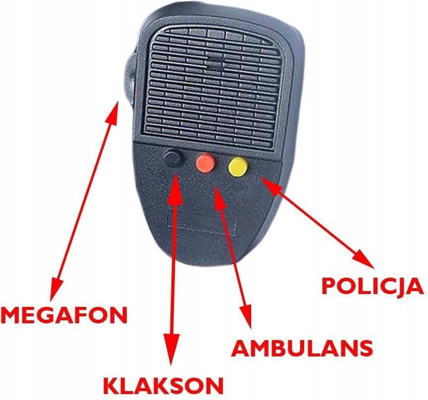 Wyposażenie elektryczne INNY SYRENA MEGAFON 3 TONOWA POLICJA, AMBULANS ...