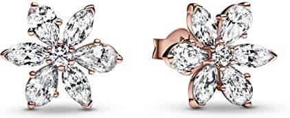 Pandora Sparkling Herbarium Cluster Stud Earrings 282407C01, Różowe ...