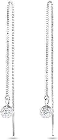 Elli Kolczyki Damskie Zawieszki Kulki Z Kryształkami Ze Srebra Wysokiej Próby 925 - Ceny i ...