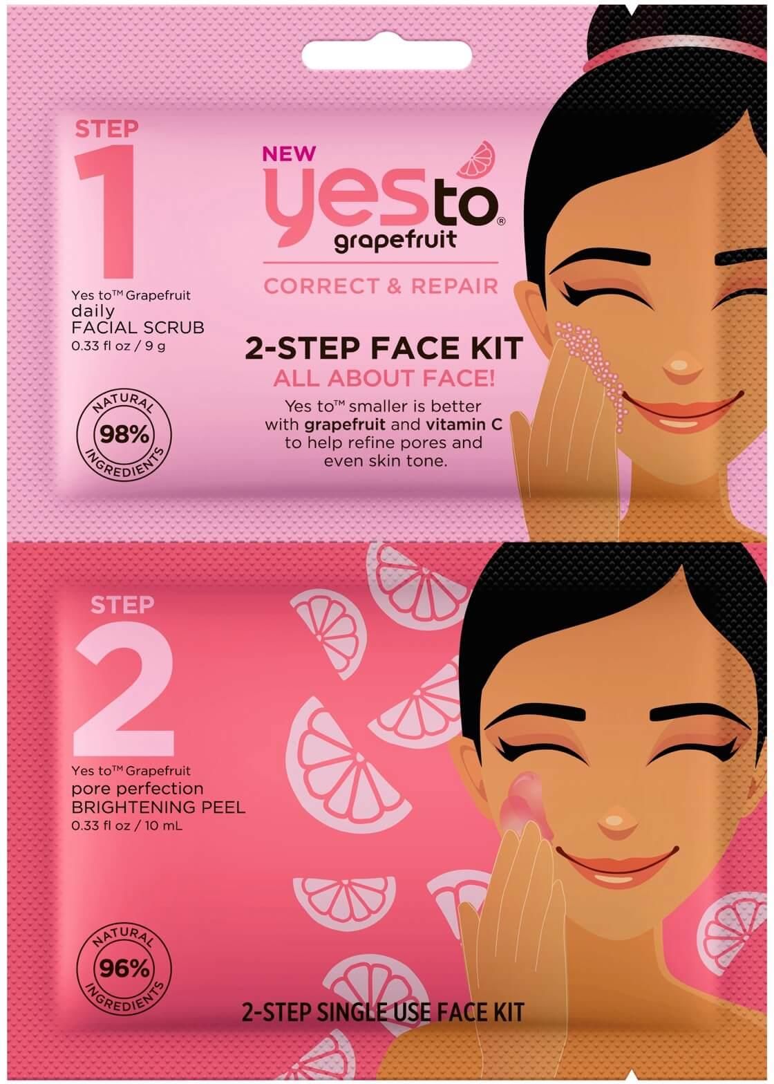 Yes To Grapefruit 2-Step Face Kit - opinie i ceny na Ceneo.pl
