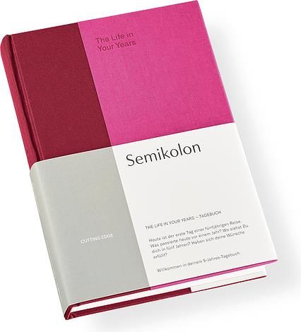 Semikolon Notes Cutting Edge 5-Year Journal De A5 Malinowo-Fuksjowy ...