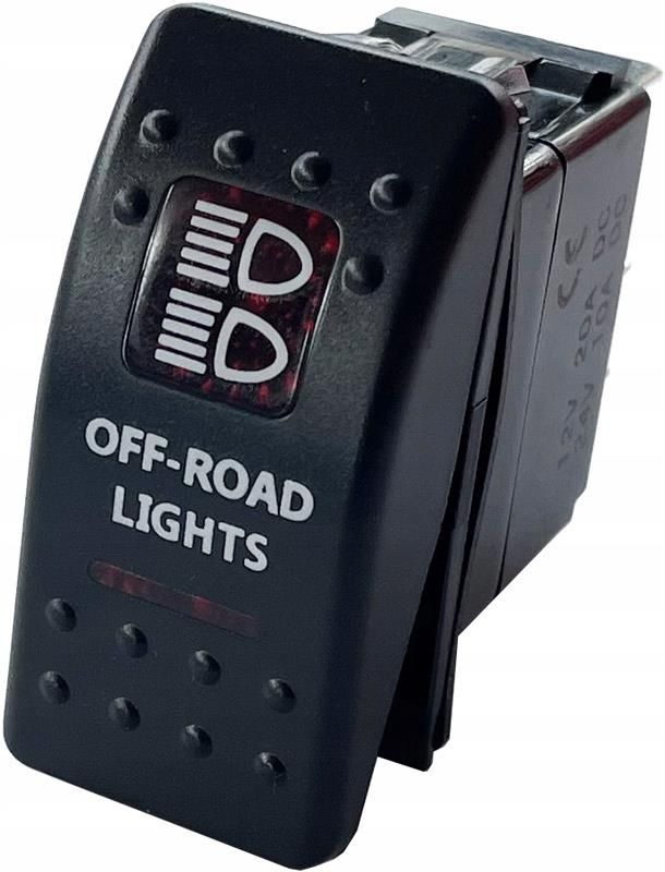 INNY WŁĄCZNIK CARLING OFF-ROAD LIGHTS 4X4 LED CZERWONY ESC-CAR-OFFROAD ...