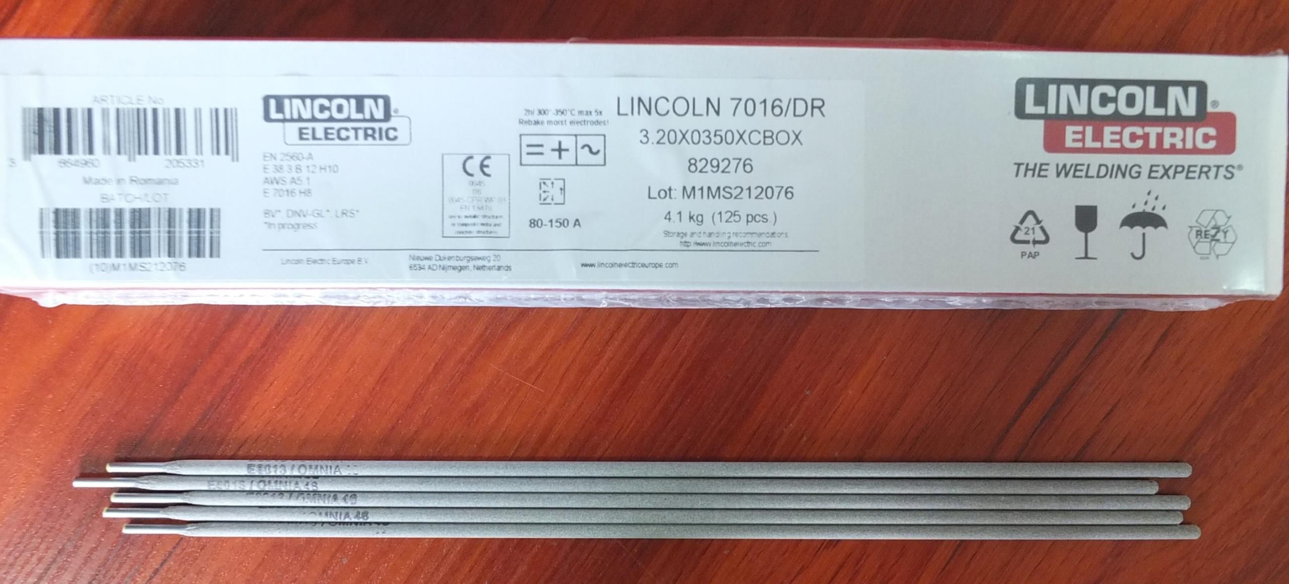 LINCOLN ELECTRIC ELEKTRODY LINCOLN 7016DR Ø3,2; ODPOWIEDNIK SPEZIAL ...
