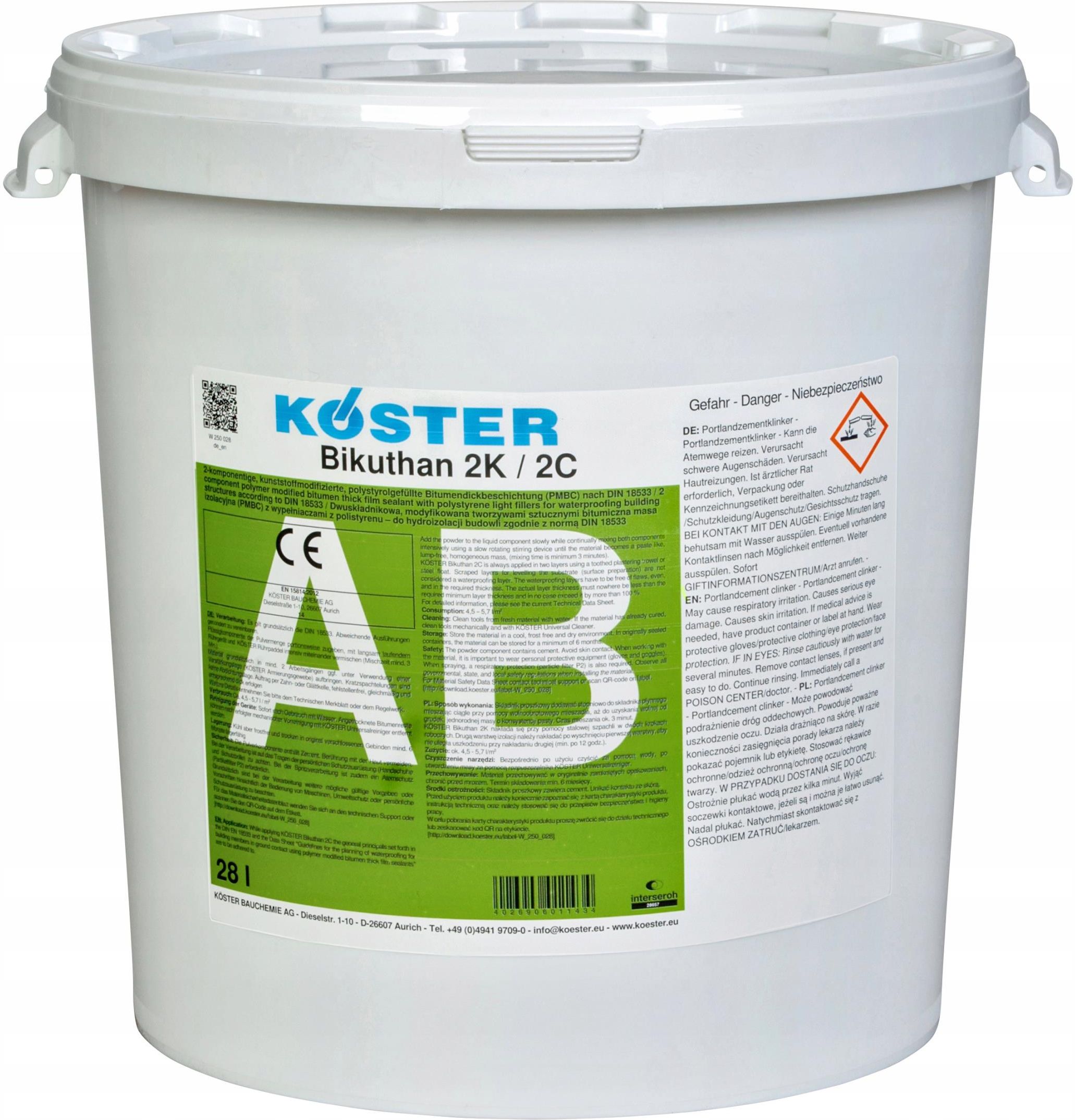KÖSTER KOSTER BIKUTHAN 2K HYDROIZOLACJA KMB FUNDAMENTY W250028 - Opinie ...
