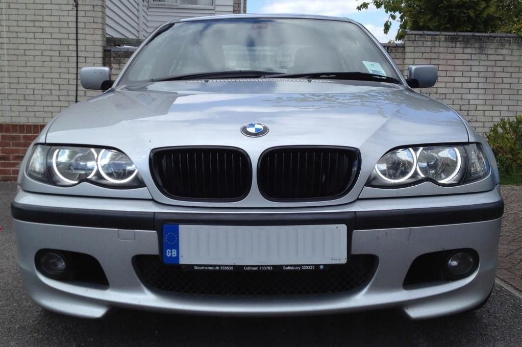 Lampa przednia Ringi Led Smd Bmw E46 Odbłyśnik Angel Eyes Dzienne At ...