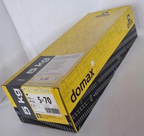 DOMAX WKRĘTY CIESIELSKIE DO DREWNA 5X70 STOŻKOWE 5KG!!! - Opinie i ceny na Ceneo.pl