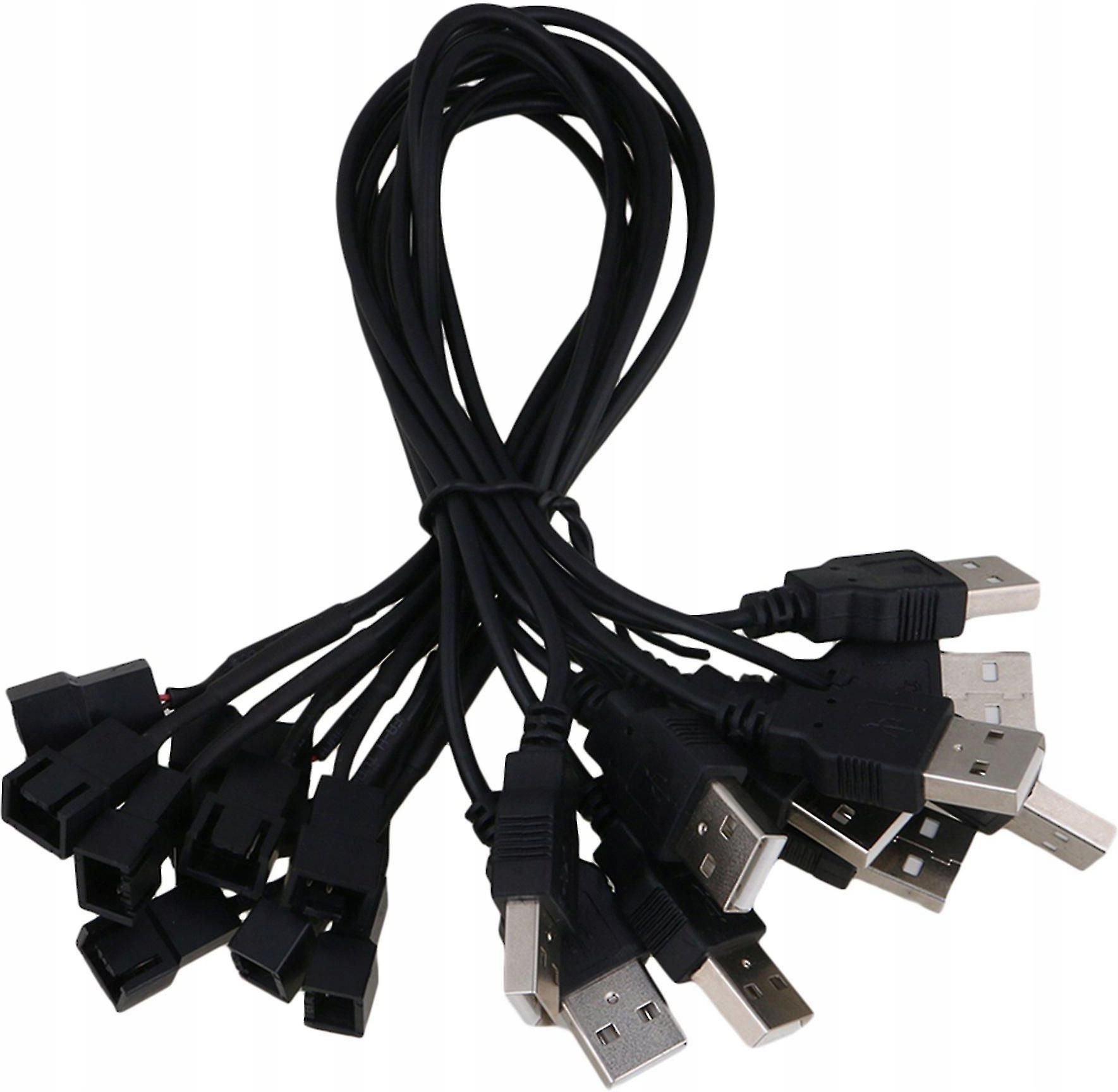 INNA 10PCS PLASTIC USB TO 3 PIN ADAPTOR CONNECTOR CABLE INNY ...