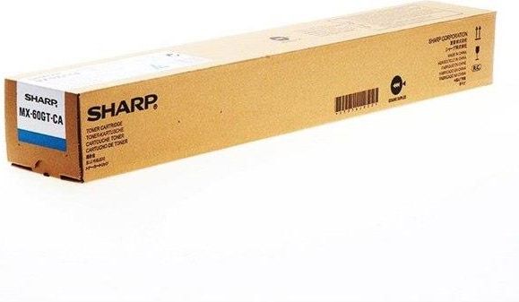 SHARP ORYGINALNY TONER MX61GTCA, CYAN, 24000S, MX-3050N/3060N/3070N/3550N/3560N/3570N/4050N, O ...