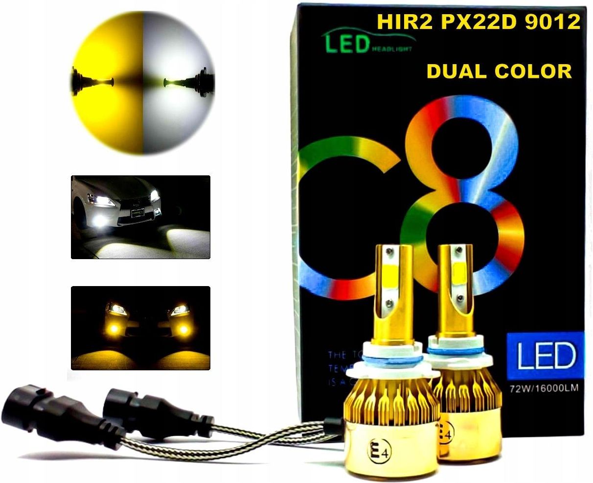 INNY 2W1 ŻARÓWKI LEDOWE HIR2 PX22D 9012 PRZECIWMGIELNE ŻARÓWKA HIR2 9012 PX22D - opinie i ceny ...