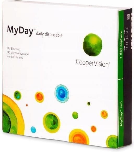 Soczewki COOPER VISION SOCZEWKI JEDNODNIOWE MYDAY, 90 SZT. +2.25 EAN ...