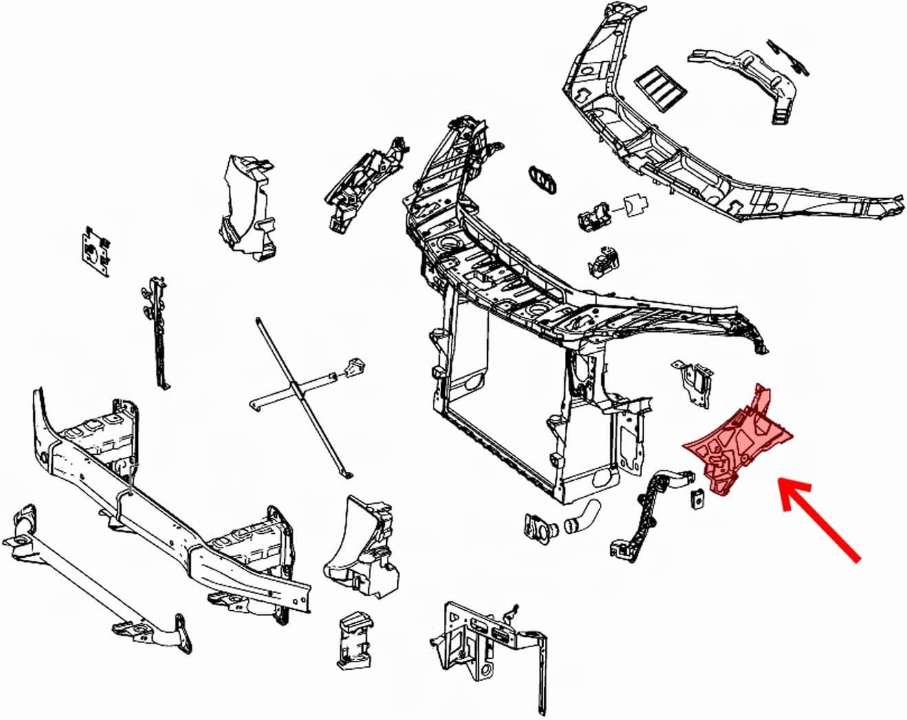 INNY MERCEDES GLE W166 2016-19 OKULAR LEWY A2926200100 A2926200100 ...