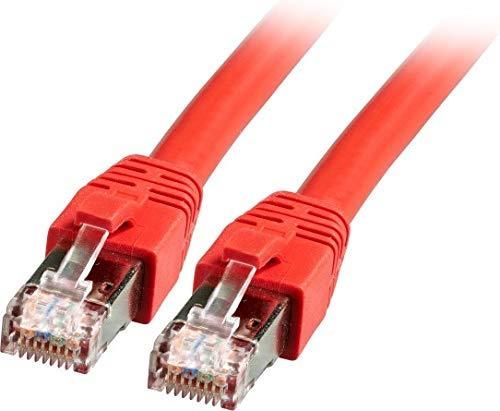 EFB-ELEKTRONIK EFB RJ45 KABEL KROSOWY S/FTP CAT8.1 LSZH CZERWONY 2,0 M ŚREDNICA ZEWNĘTRZNA 8 MM ...