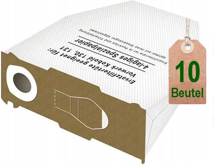 Worek do odkurzacza MCFILTER WORKI VK130-131 PAPIEROWE KOBOLD BIAŁE ...