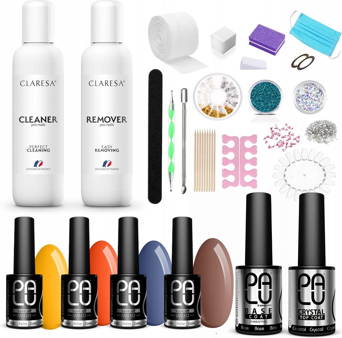 PALU ZESTAW HYBRYDOWY DO PAZNOKCI LAKIER BAZA 6X PALU 5904824296562 ...