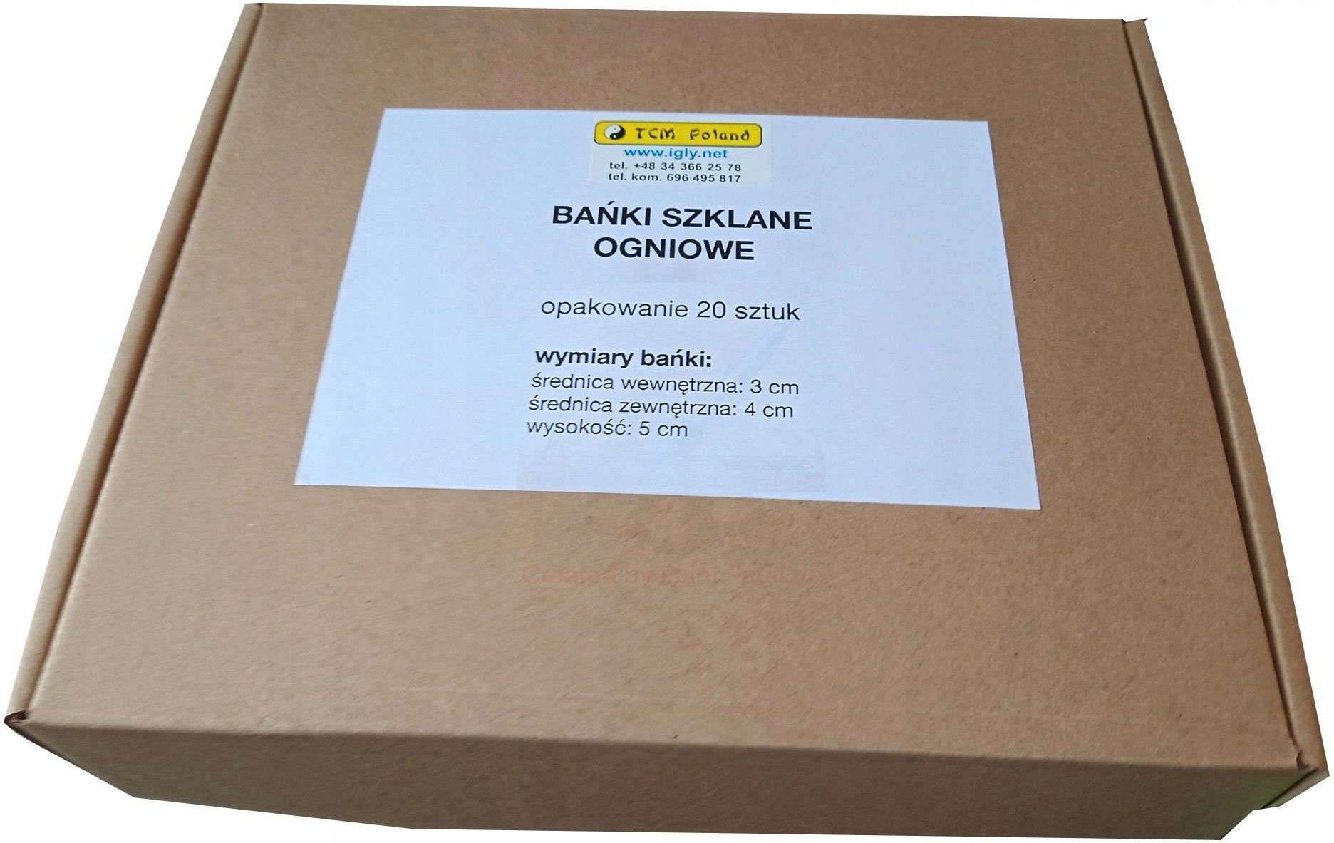 TCM POLAND BAŃKI SZKLANE LEKARSKIE OGNIOWE 30 MM ZESTAW 20SZT ...