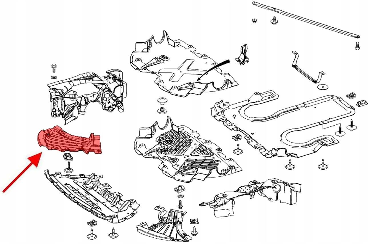INNY MERCEDES W222 OSŁONA ZDERZAKA PRAWA A2225201000 A2225201000 ...
