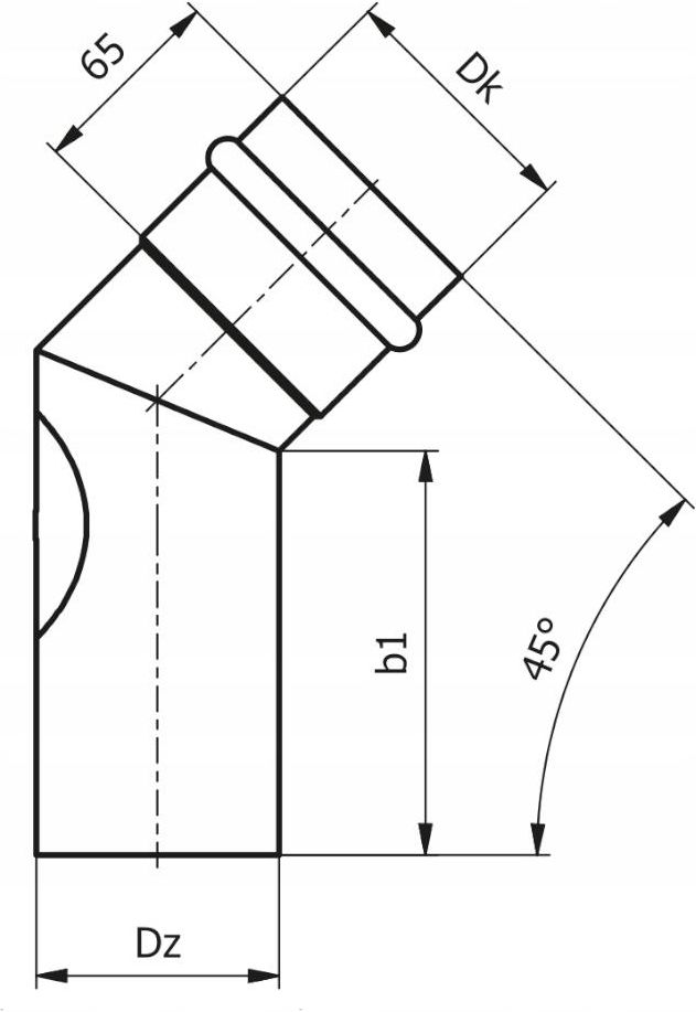 System kominkowy DARCO KOLANO 45 ST FI 80 Z REWIZJĄ DO PELETU KSR08045CZ12PMLPELET - Opinie i ...