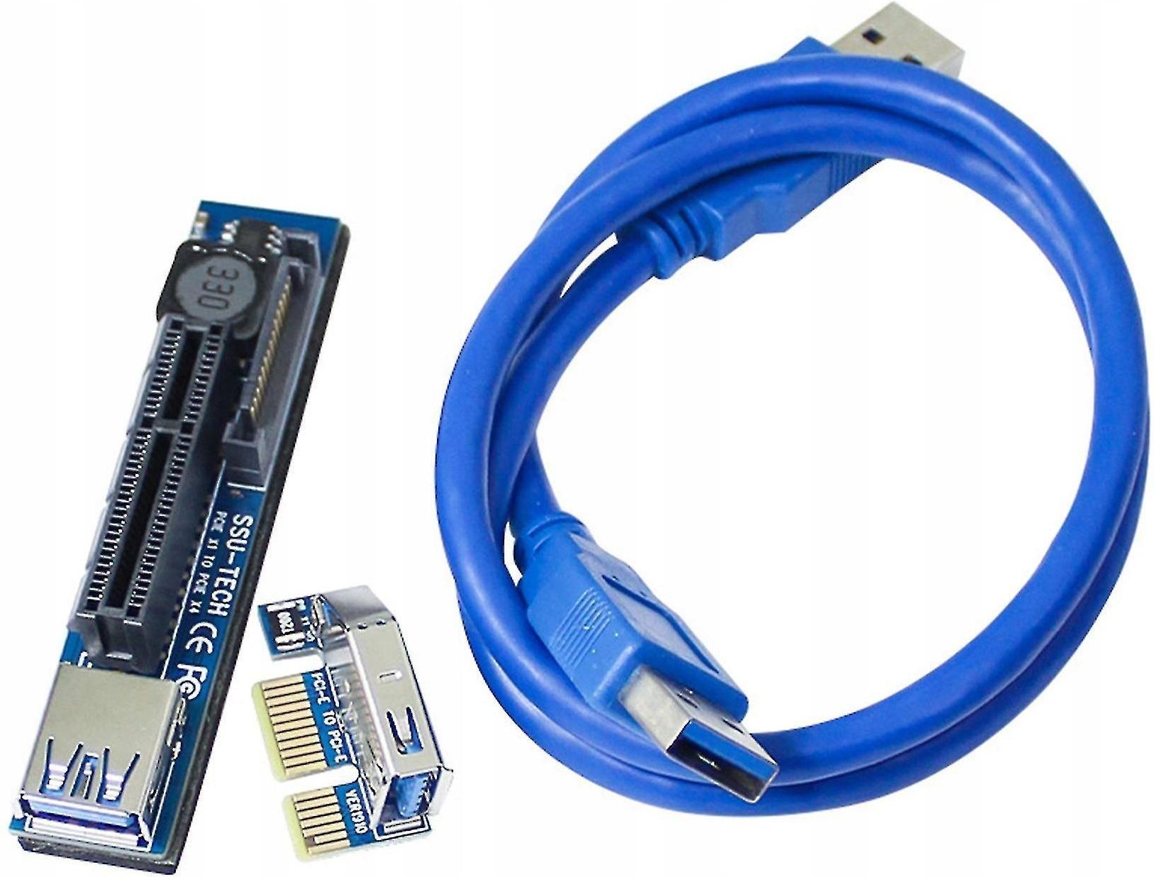 INNA PCIE X1 TO X4 RISER CARD USB3.0 ADAPTER CABLE (G06656910539750 ...