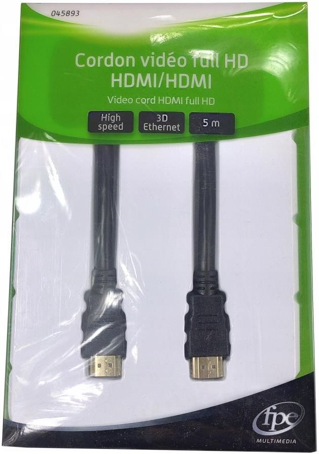 INNA PRZEWÓD KABEL HDMI 1.4 FULLHD 1080P 4K 3D 5 M FPE (045893 ...