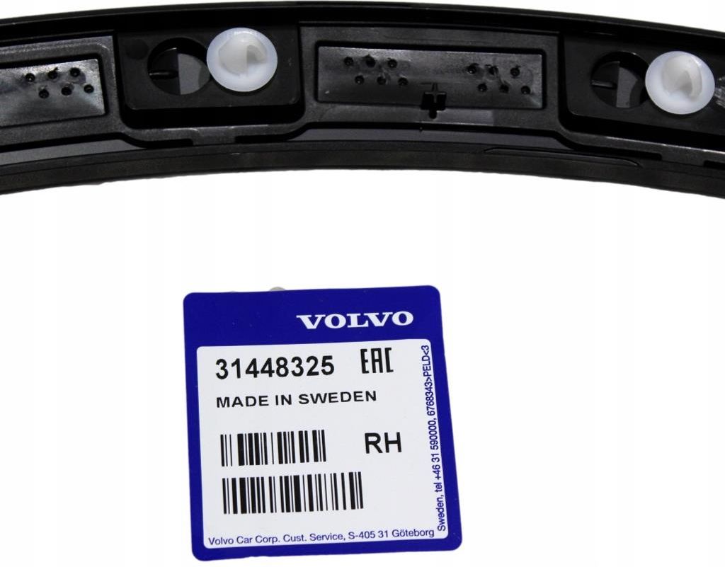VOLVO OE VOLVO C40 XC40 LISTWA PRZEDNI PRAWY BLOTNIK NADKOL 31448325 ...