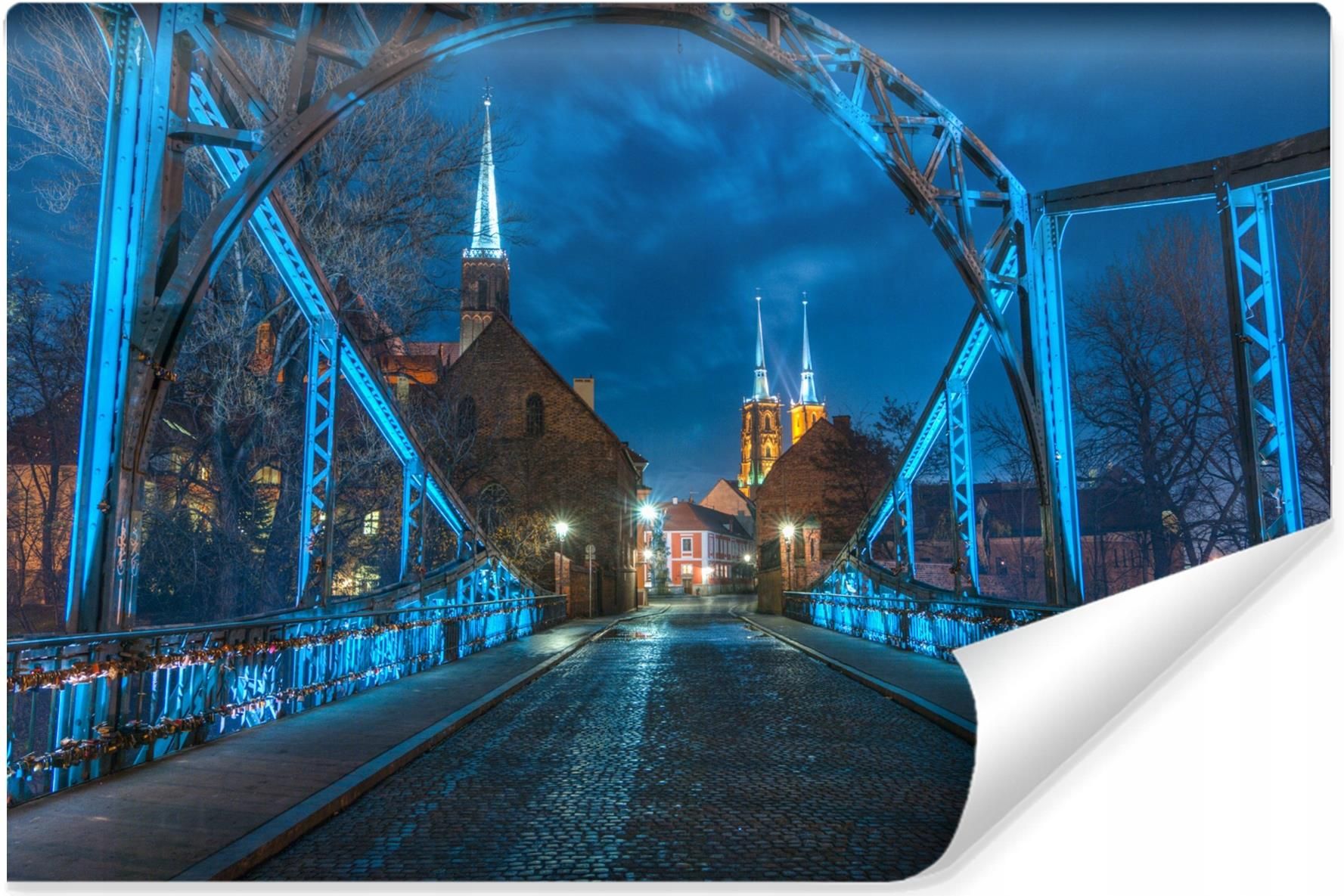 MURALO (TOP) FOTOTAPETA DO SYPIALNI WROCŁAW MOST NOCĄ 300X210 - Opinie ...