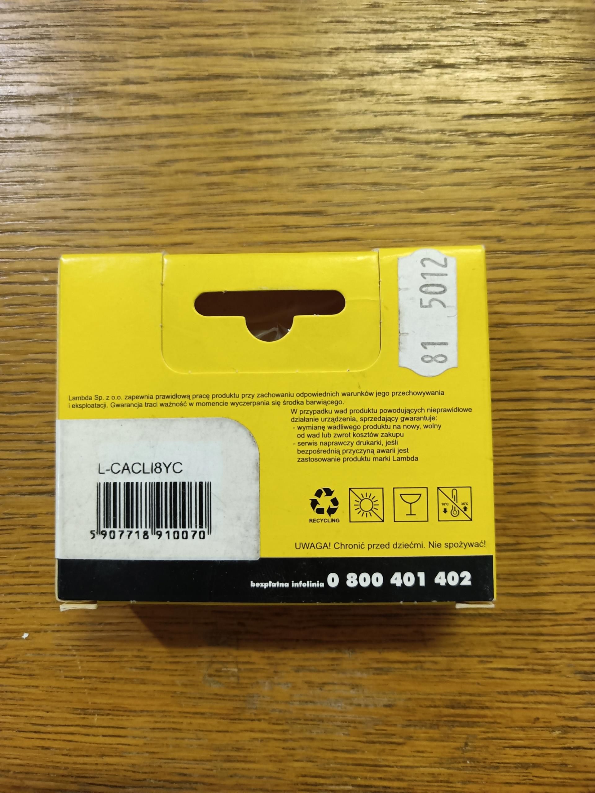 Tusz LAMBDA (TOP) L-CACLI8YC DO CANON ŻÓŁTY do drukarki - Opinie i ceny ...