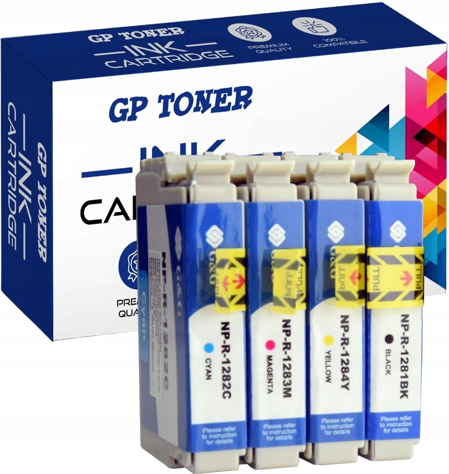 Tusz GP TONER (TOP) 4X TUSZ DO EPSON STYLUS SX235 SX235W SX420 ZESTAW ...