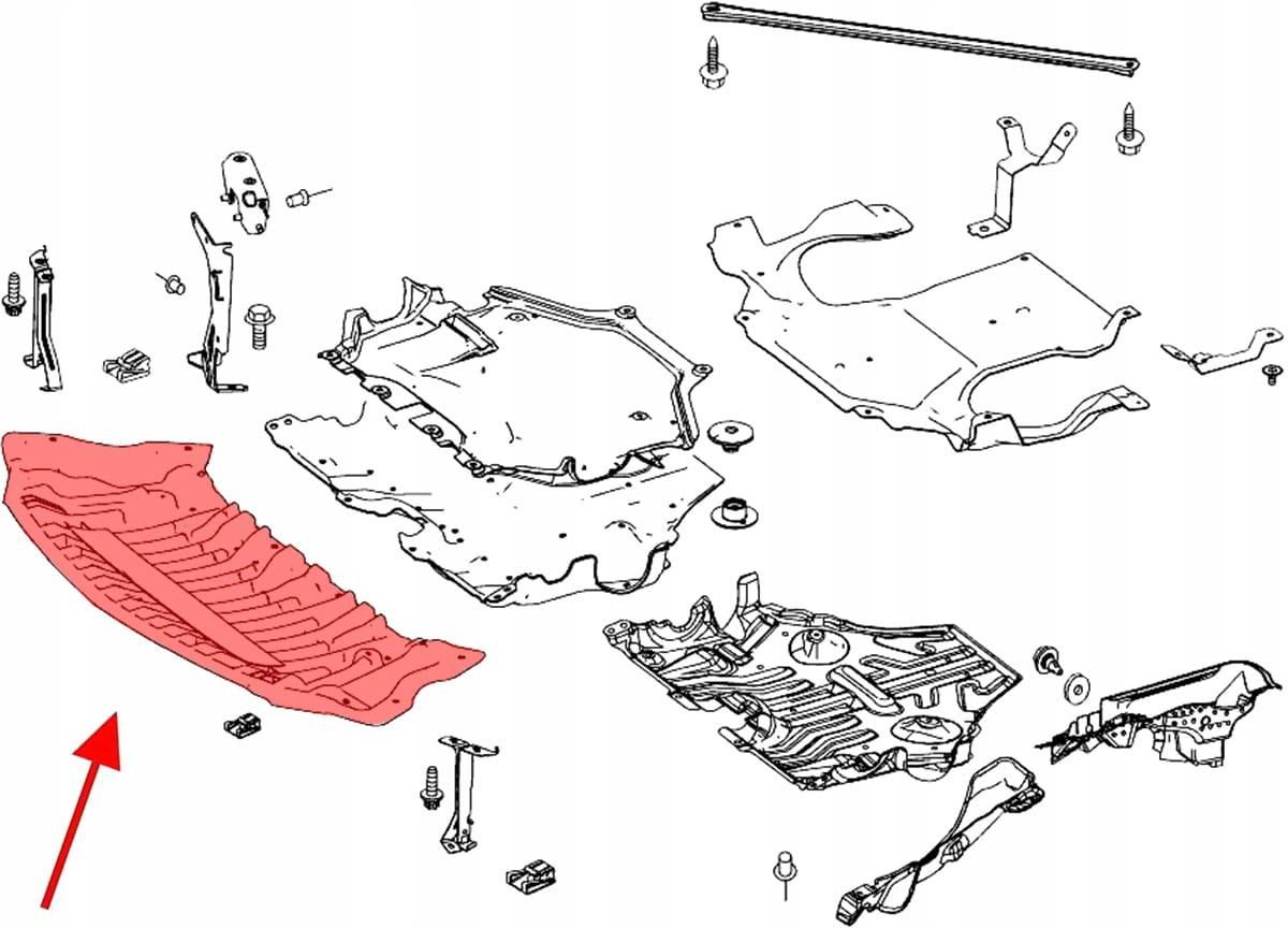 INNY MERCEDES W212 10-13 AMG OSŁONA ZDERZAKA 2125204123 A2125204123 ...