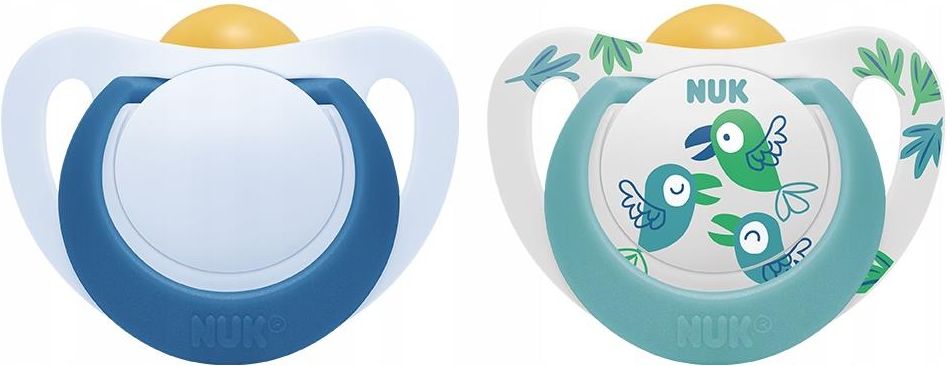 NUK Star lateksowy 0-6m 2 szt. niebieski - Ceny i opinie - Ceneo.pl