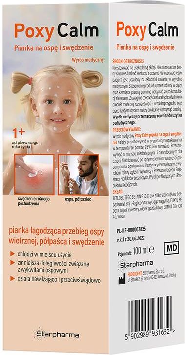 Starpharma Poxy Calm lekka pianka na ospę i swędzenie 100ml - Opinie ...