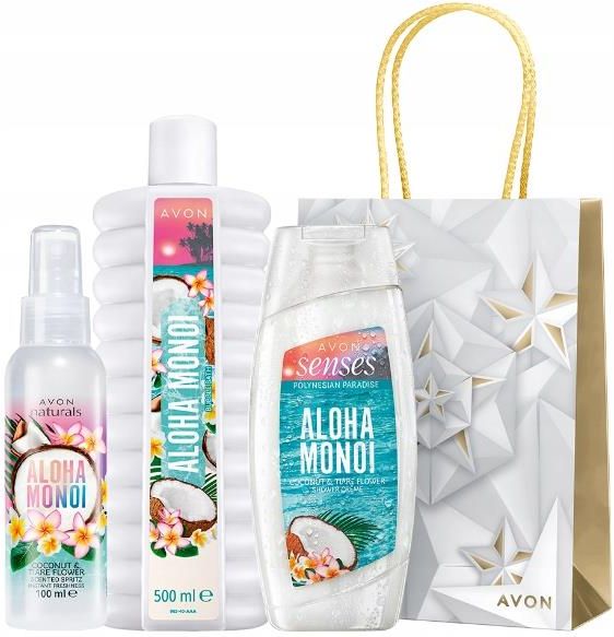 Avon Zestaw 3 Szt Aloha Monoi Kokos Tahiti Torebka - opinie i ceny na ...