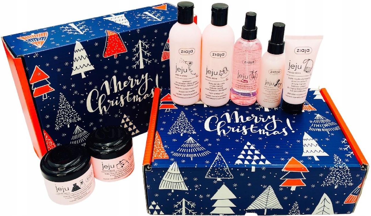 Zestaw dla kobiety Ziaja Zestaw Prezentowy Świąteczny Jeju Różowy ...