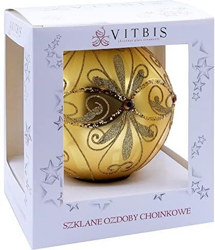 Vitbis Szklane Ozdoby Choinkowe Złote 150 Mm B07Xmf835X - Opinie i ...