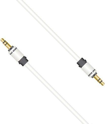 REAL CABLE KABEL AUDIO STEREO JACK 3,5 MM Z 24-KARATOWYMI ZŁOTYMI ...