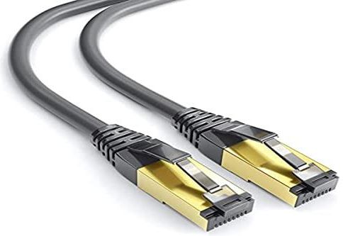 MUMBI KABEL LAN 1 M CAT 8 KABEL SIECIOWY EKRANOWANY F/FTP CAT8 ETHERNET ...