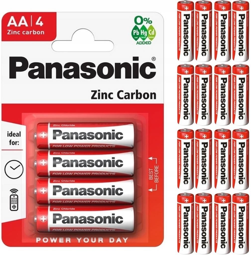 PANASONIC BATERIE CYNKOWO-WĘGLOWE AA (R6) 20 SZTUK - Ceny i opinie na ...