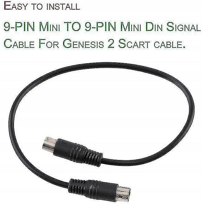 Black 9-pin Mini To 9-pin Mini Din Signal Cable - Opinie i ceny na Ceneo.pl