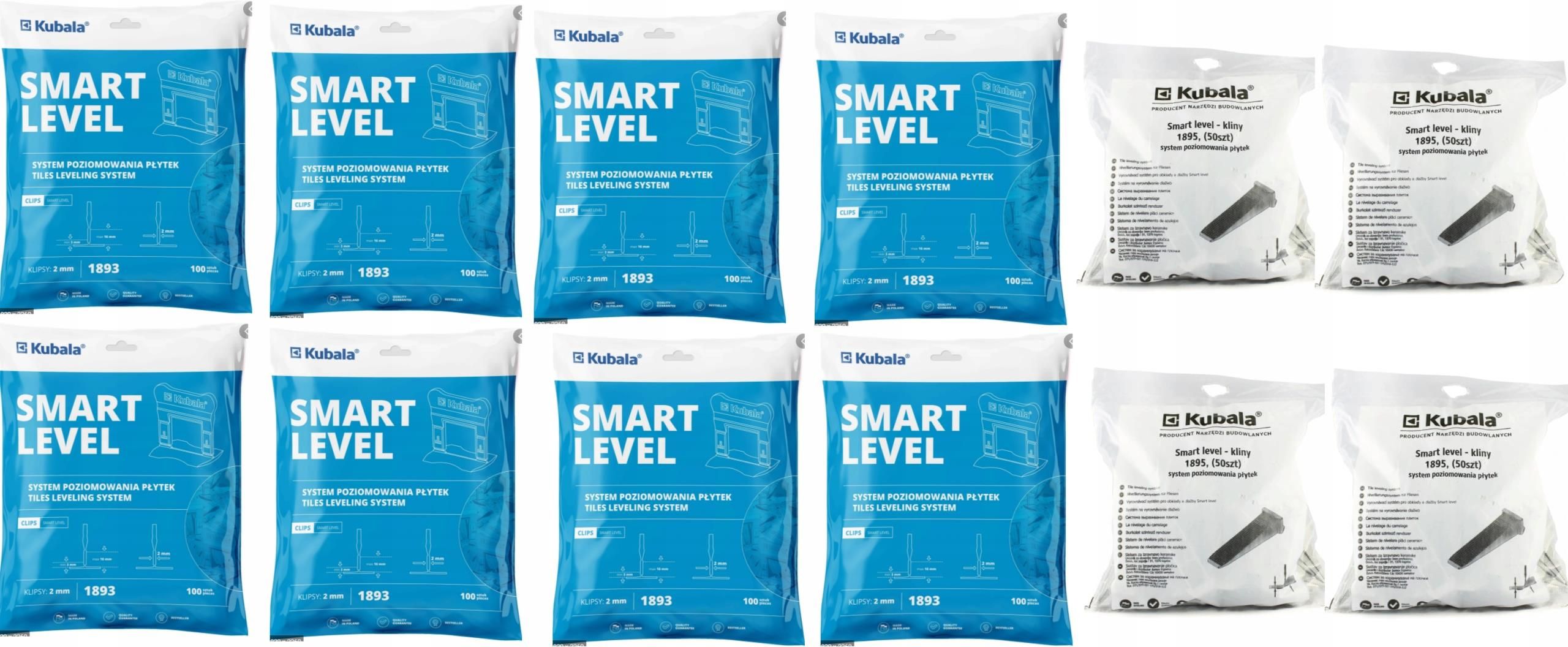 KUBALA KUBALA KUBALA KUBALA SMART LEVEL KLINY 200 + KLIPSY 800 1MM ...