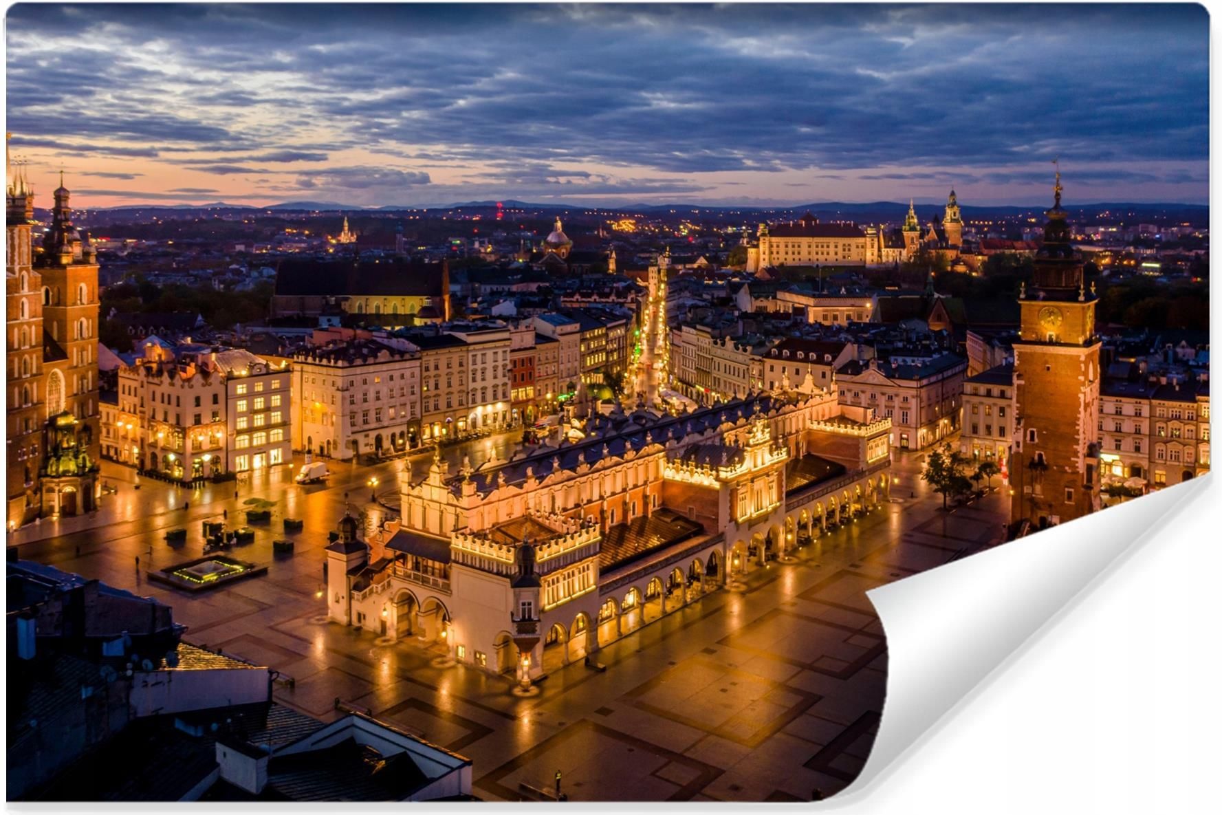 MURALO (TOP) FOTOTAPETA DO SYPIALNI KRAKÓW RYNEK NOCĄ 315X210 - Opinie ...