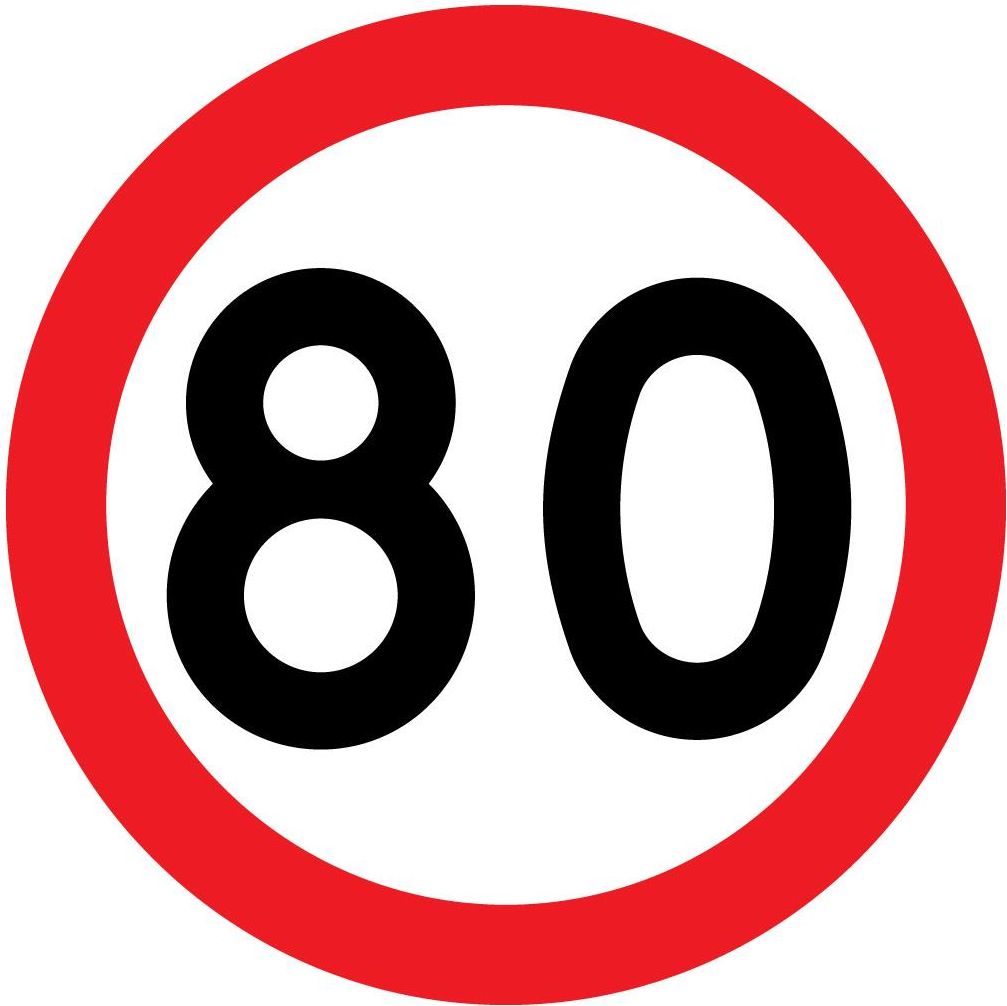 Znak B-33, 80 km/h, folia II generacji, 1000 mm - Ceny i opinie - Ceneo.pl