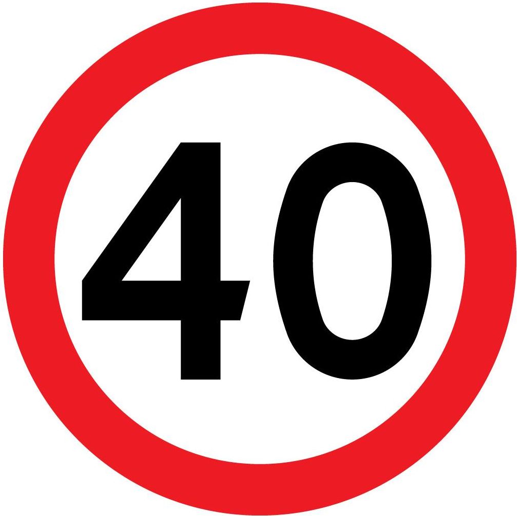 Znak B-33, 40 km/h, folia II generacji, 900 mm - Ceny i opinie - Ceneo.pl